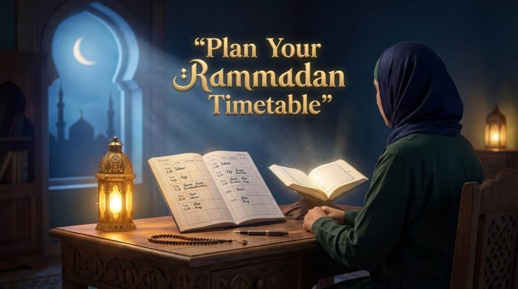 Plan Your Ramadan Timetable – 3 Powerful Daily Productivity Tips